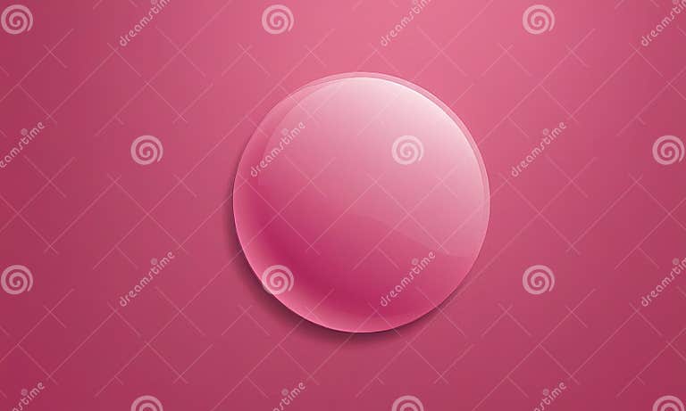 Large, Round, Pink Object is Centered Against Solid Pink Background ...