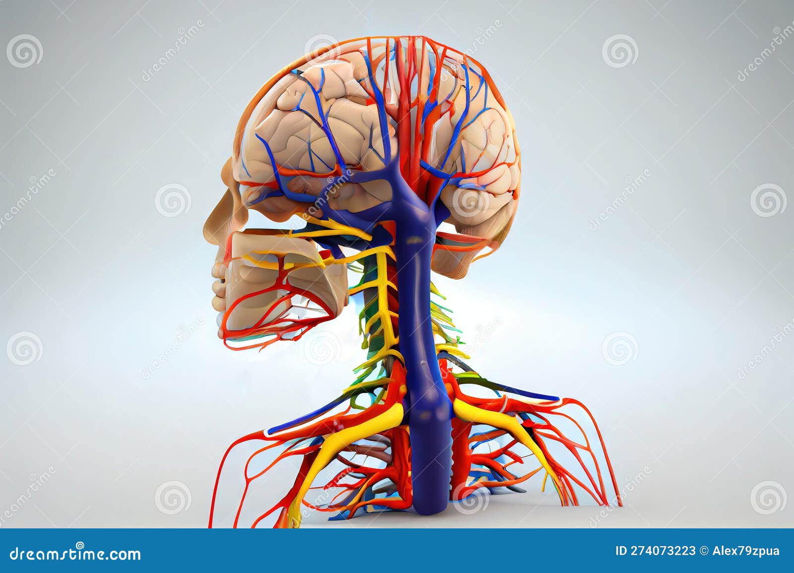 The Complexity of the Human Nervous System: a 3D Model - Generative AI ...