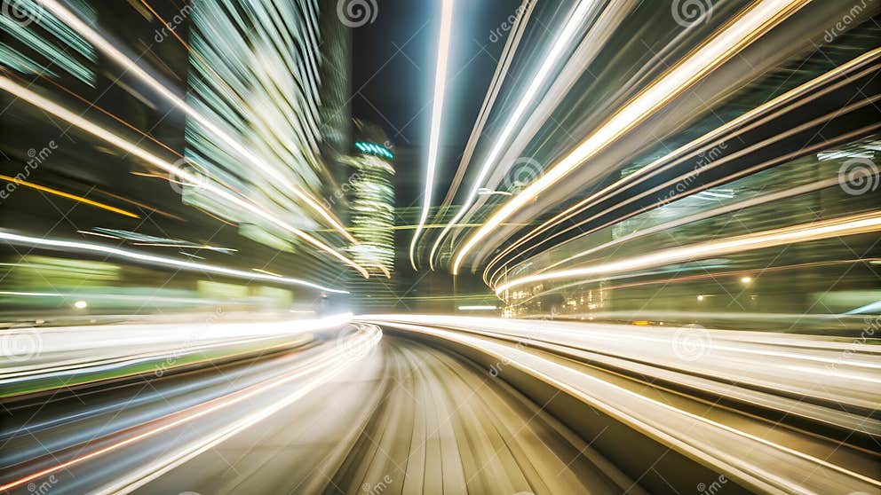 High-tech Abstract Light Patterns in Fast-moving Motion for Visual ...