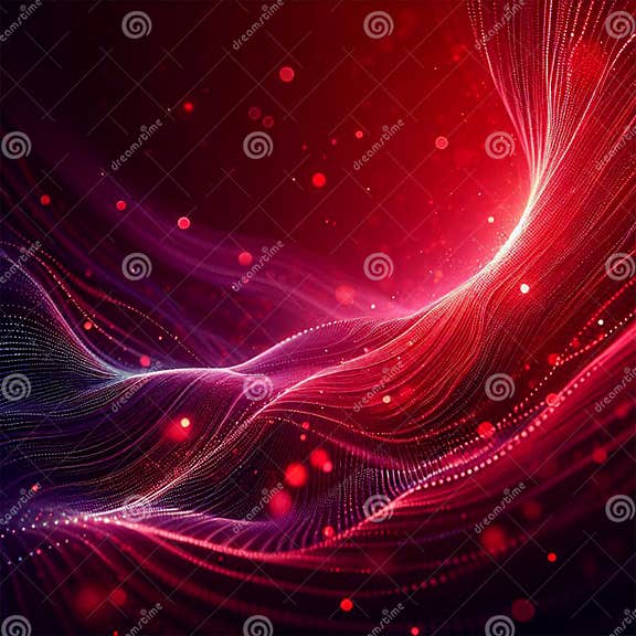 Subtle Particle Waves in Gradient Colors Editorial Stock Image ...