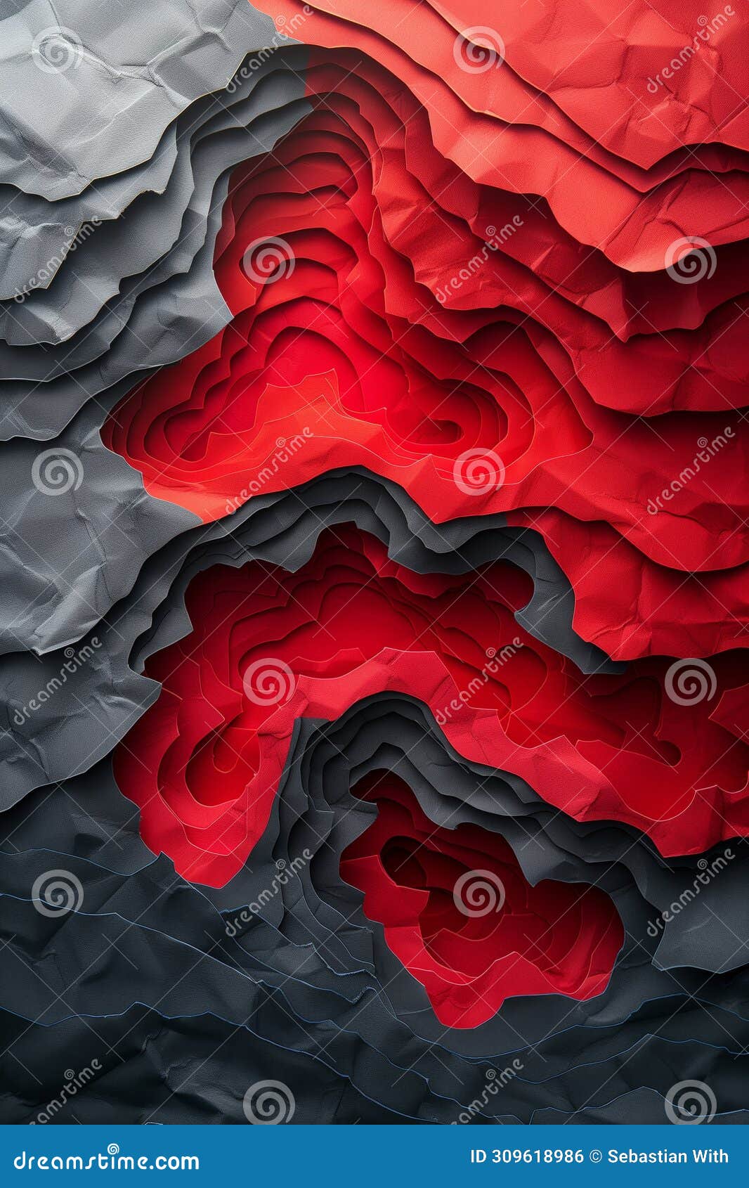Strata of Complexity: an Abstract Topographical Design Stock Photo ...