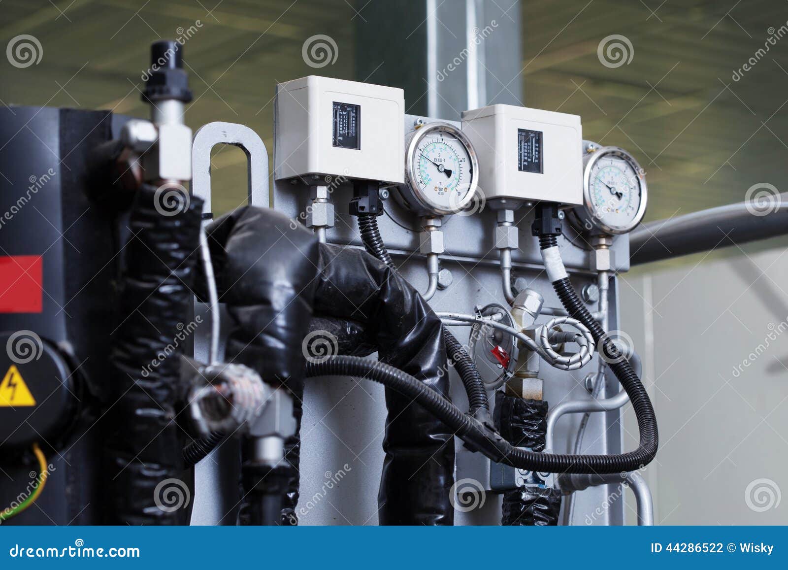 Image of Pressure Indicator on Machine Stock Photo - Image of equipment ...