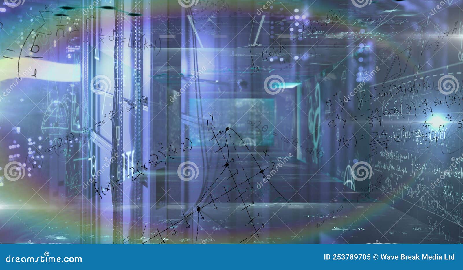 Hi-Tech Prismatic Digital Mirrored Corridor 4k Uhd 3d Illustration ...