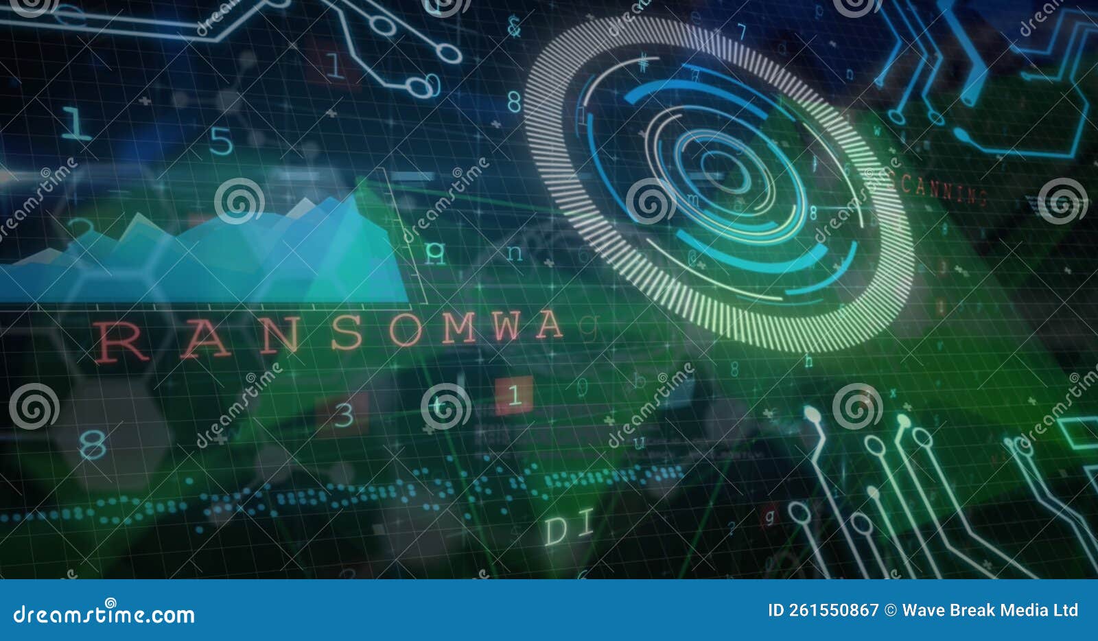 Image of Processing Circle, Data and Cybercrime in Digital Space Stock ...