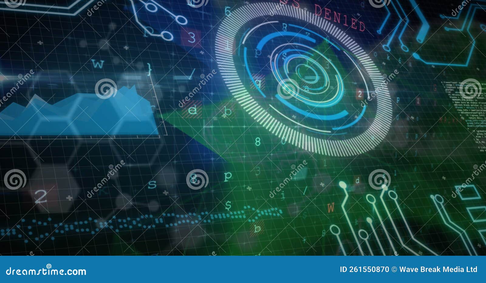 Image of Processing Circle, Data and Cybercrime in Digital Space Stock ...