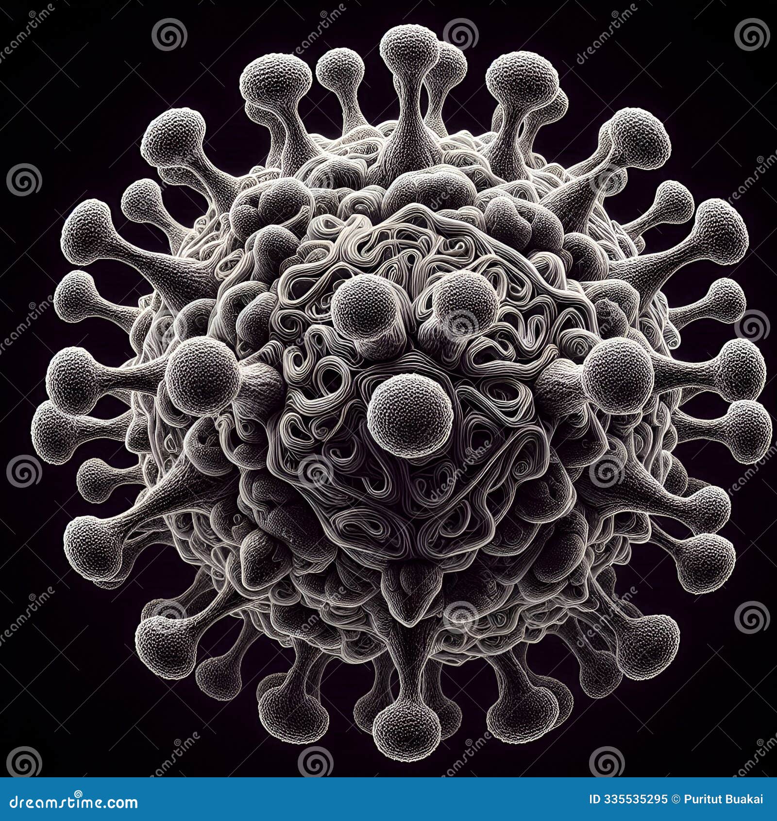 Microscopic Menace: the Hidden World of Pathogens Stock Illustration ...
