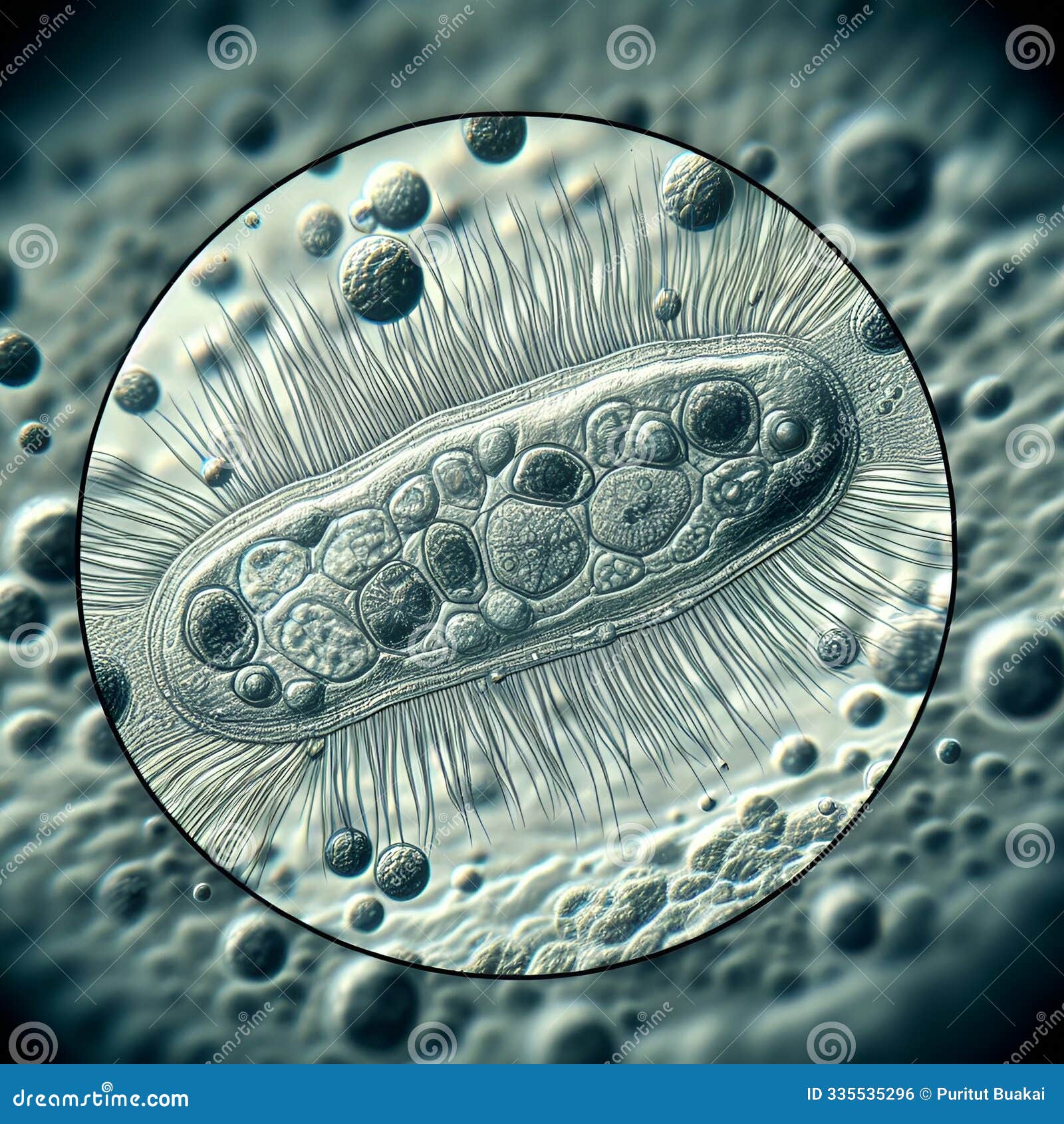Microscopic Menace: the Hidden World of Pathogens Stock Illustration ...