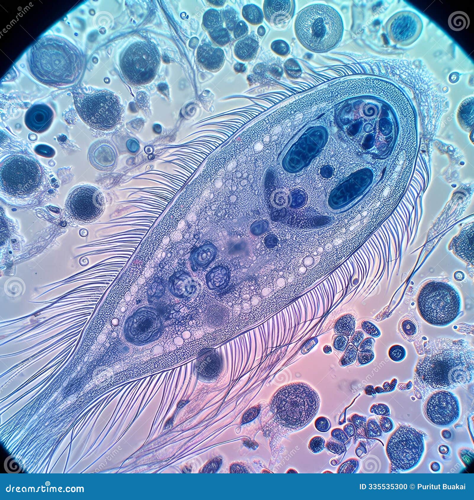 Microscopic Menace: the Hidden World of Pathogens Stock Illustration ...