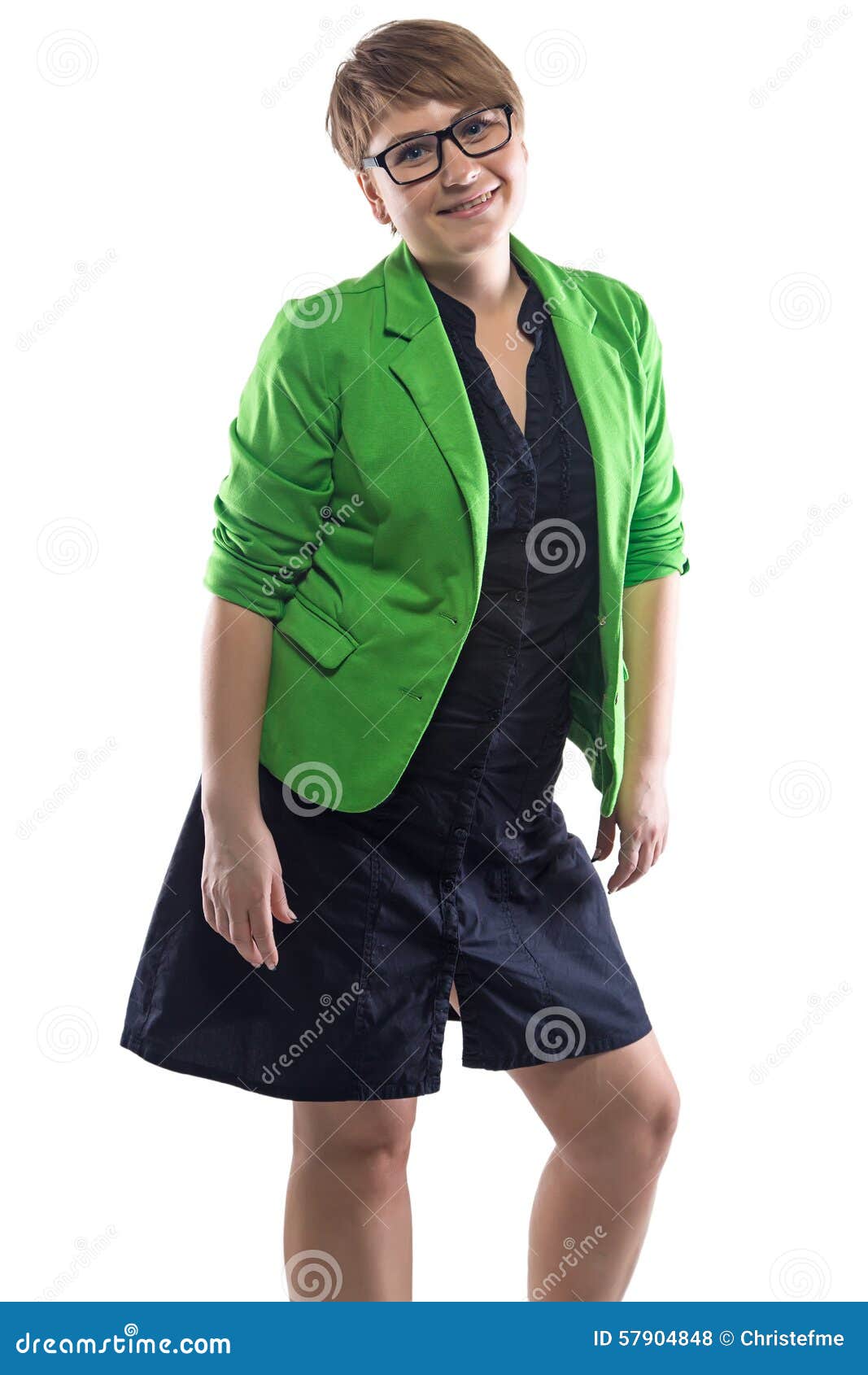 Image of Pudgy Woman Leaned Aside Stock Photo - Image of portrait ...