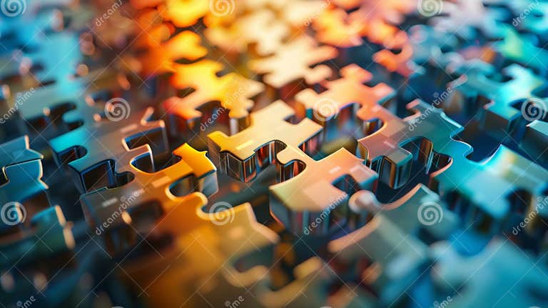 An Image of a Puzzlelike Structure with Each Piece Representing a ...