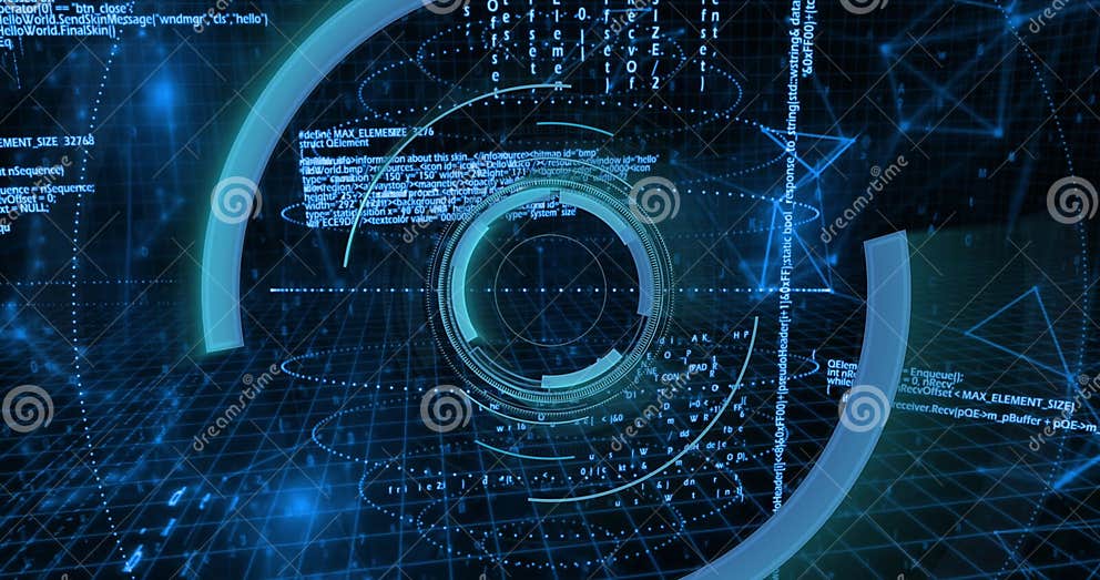 Image of Radar Spinning Over Binary Codes and Programming Language ...