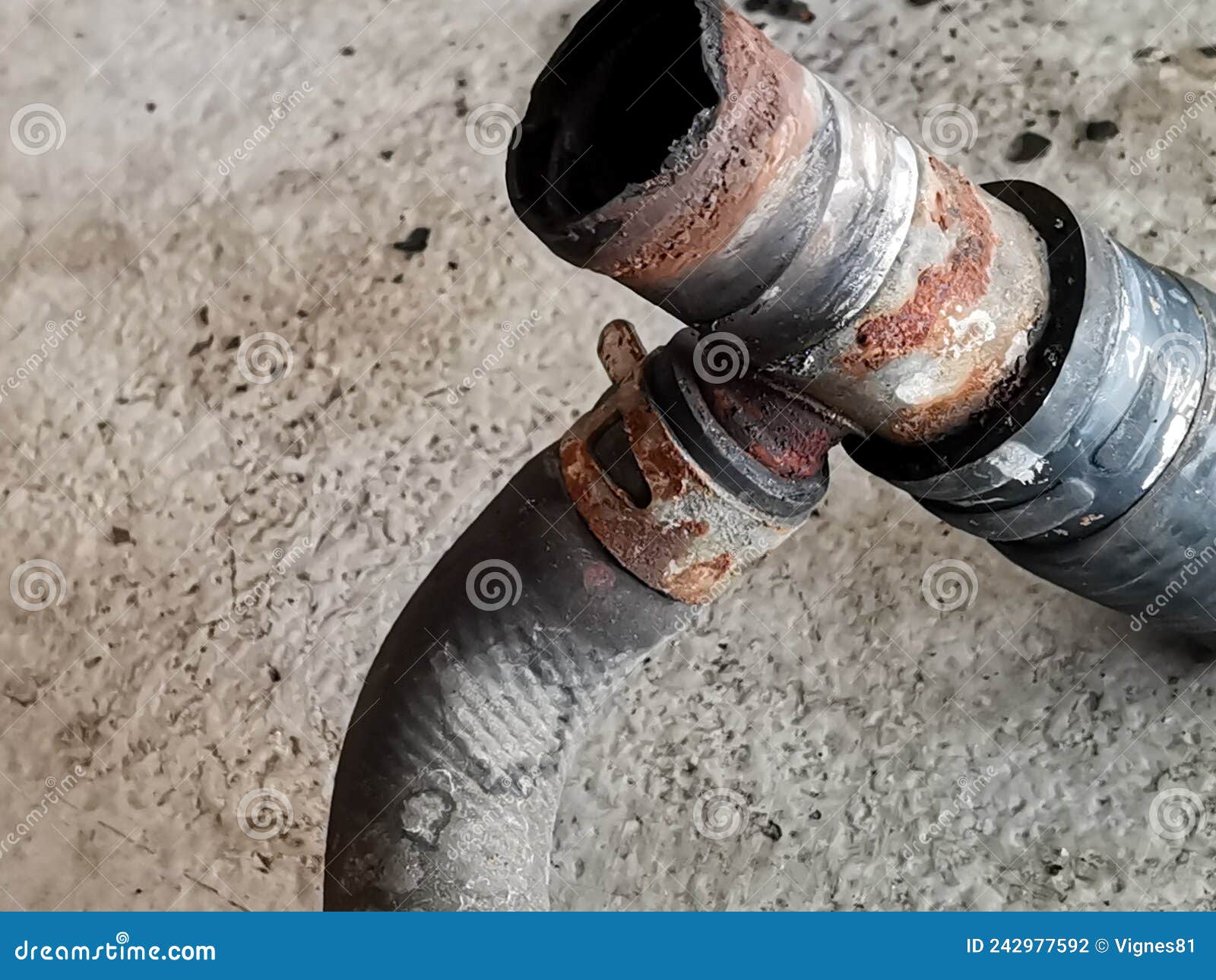 Rusted radiator pipe stock photo. Image of silicone - 242977592