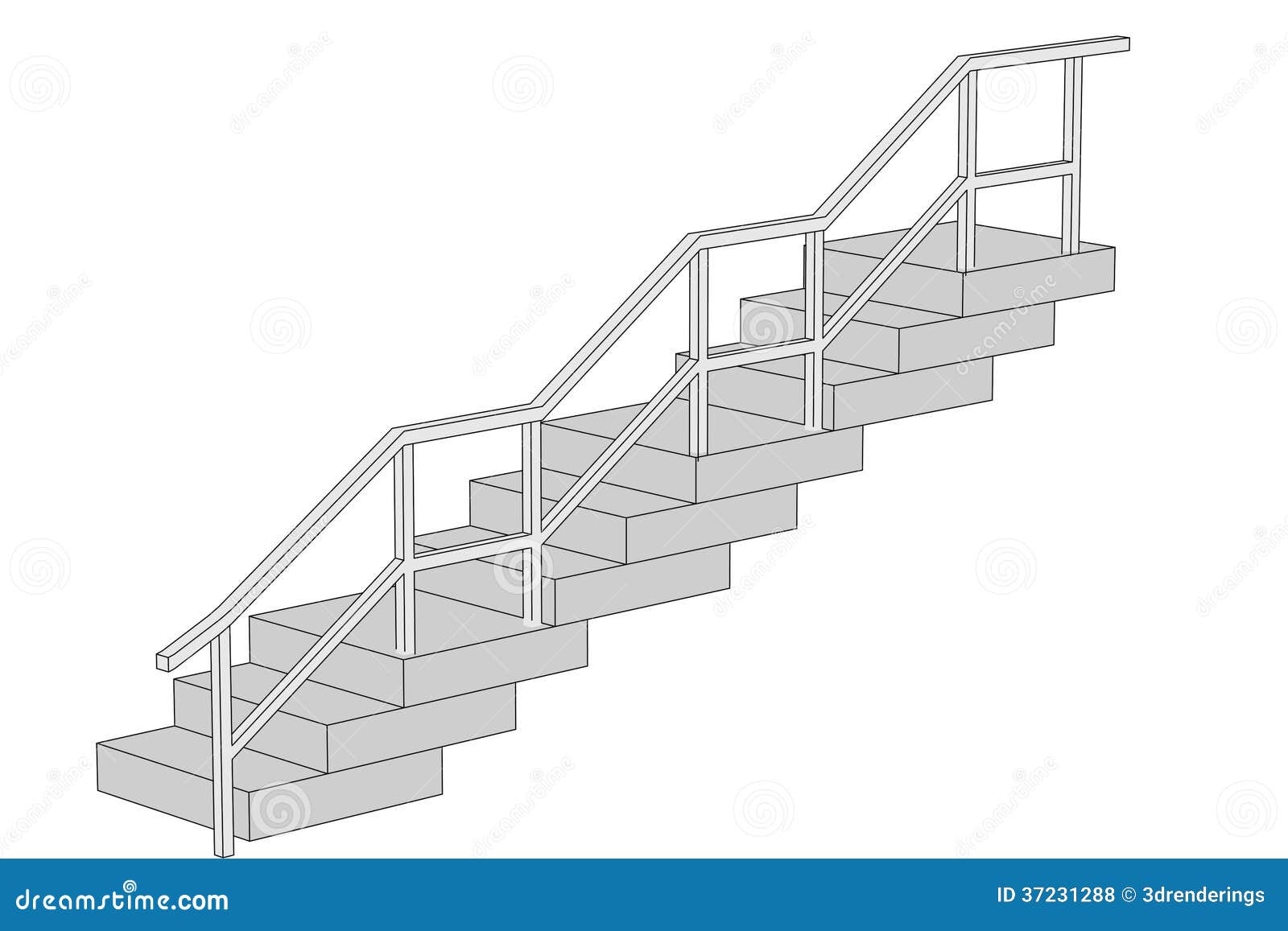 Image of Railing (architecture) Stock Illustration - Illustration of ...