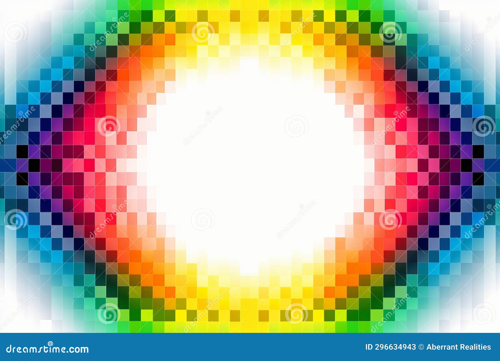 An Image of a Rainbow Colored Pixel Art Background Stock Illustration ...