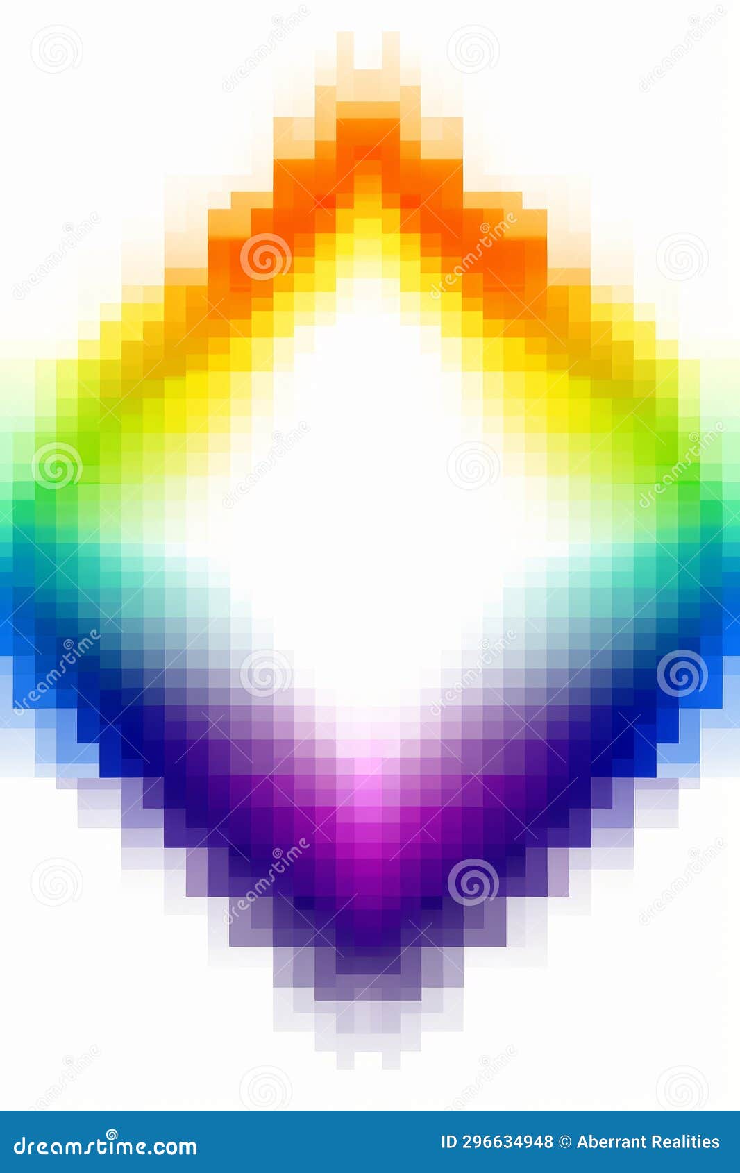 An Image of a Rainbow Colored Square on a White Background Stock ...