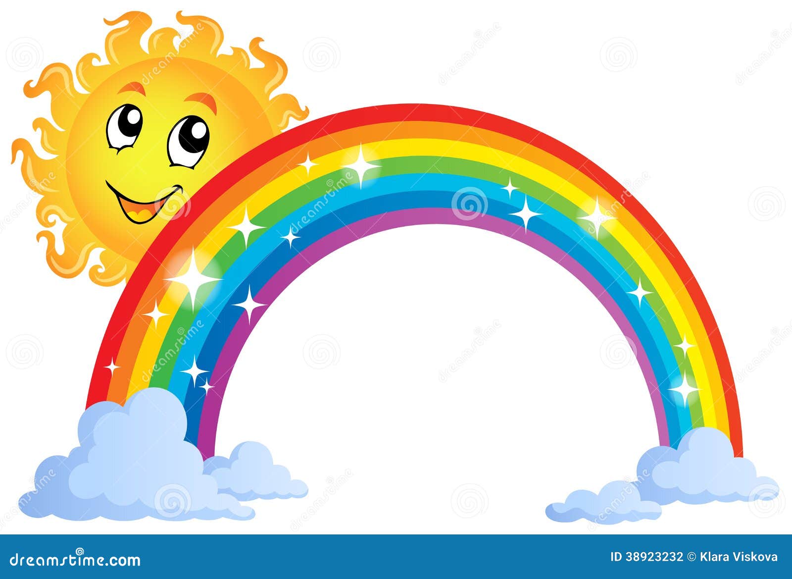Image with rainbow theme 8 stock vector. Illustration of shine - 38923232