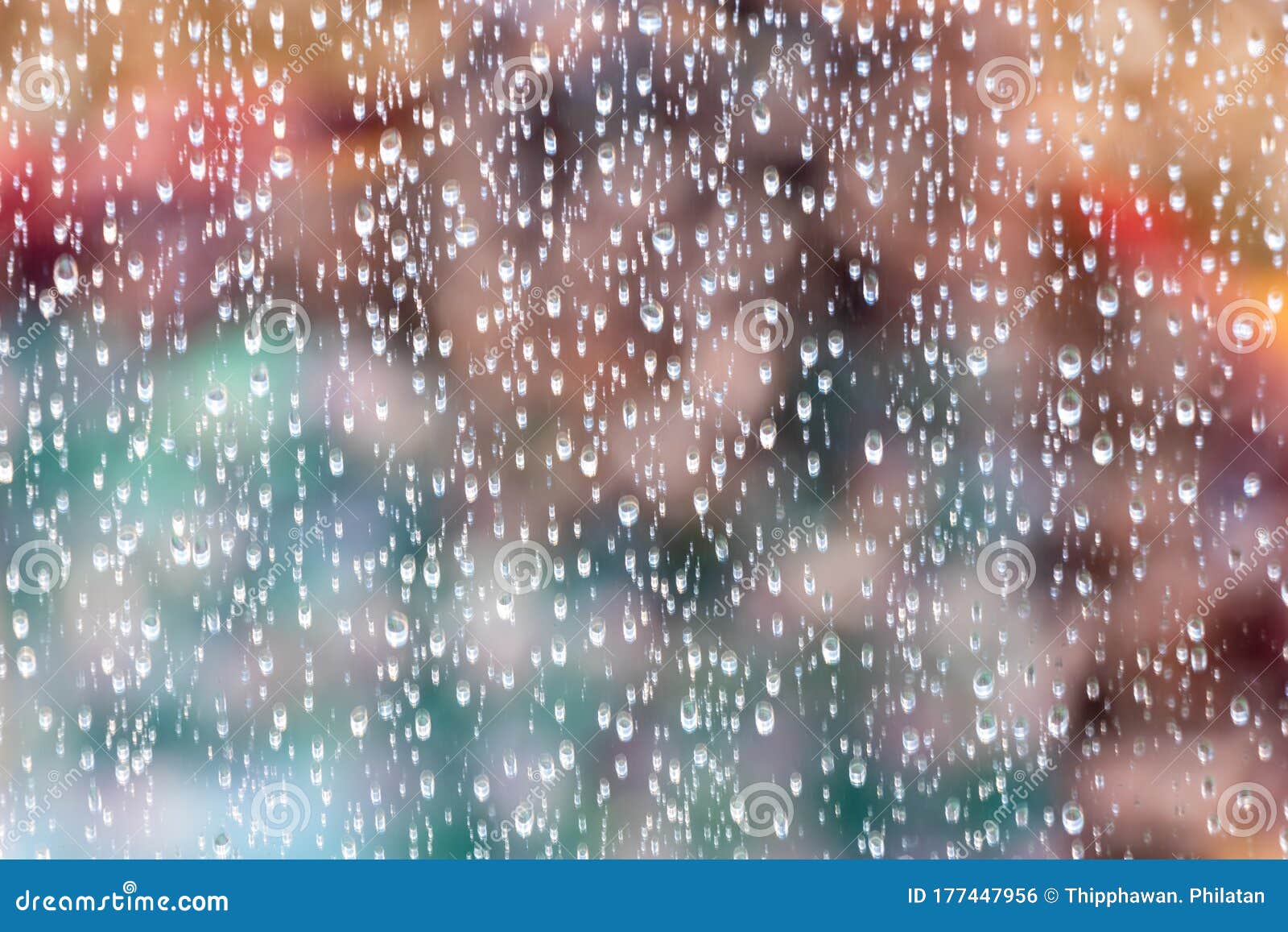 Image of Raindrops on Glass. Stock Photo - Image of glass, raindrop ...