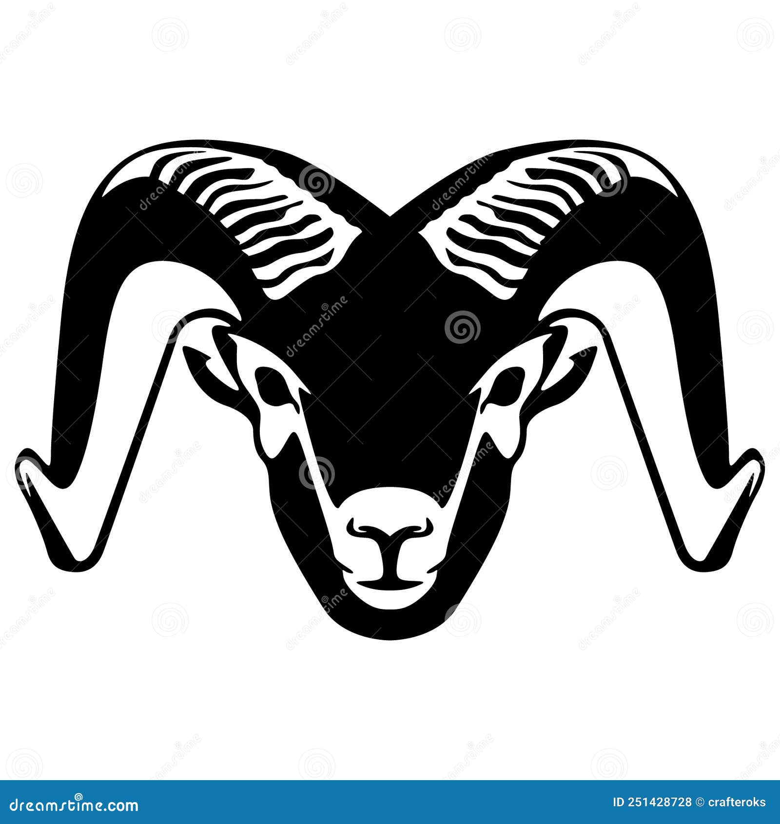 Ram EPS Vector File Digital Download Stock Vector - Illustration of ...