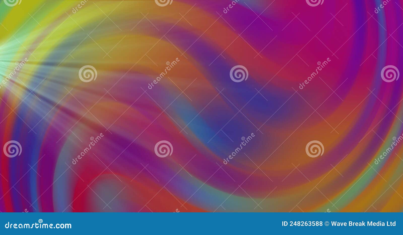 Image of Rays Over Multicolour Changing Background Stock Illustration ...