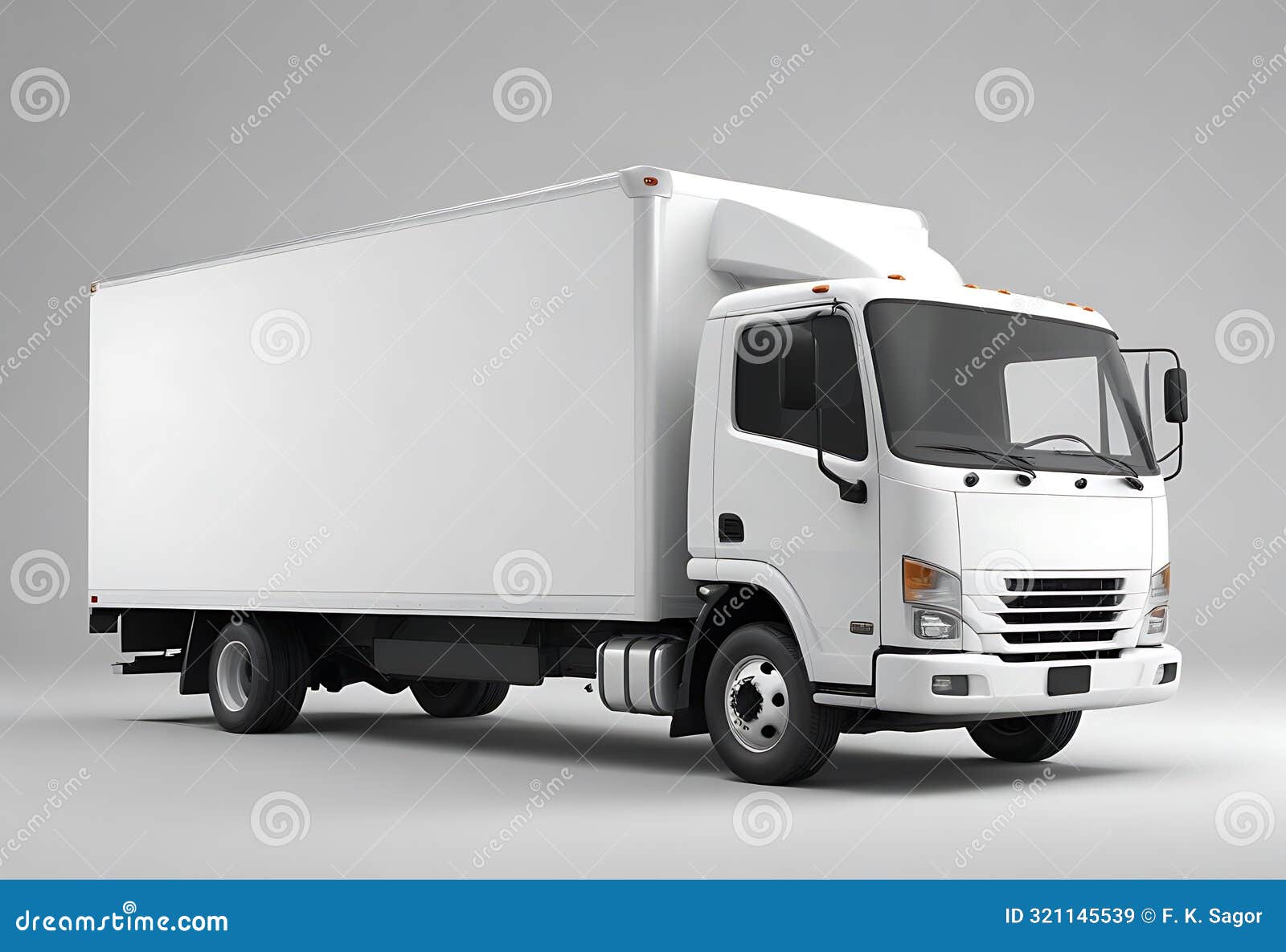 Image of Realistic Blank Truck Background Stock Illustration ...