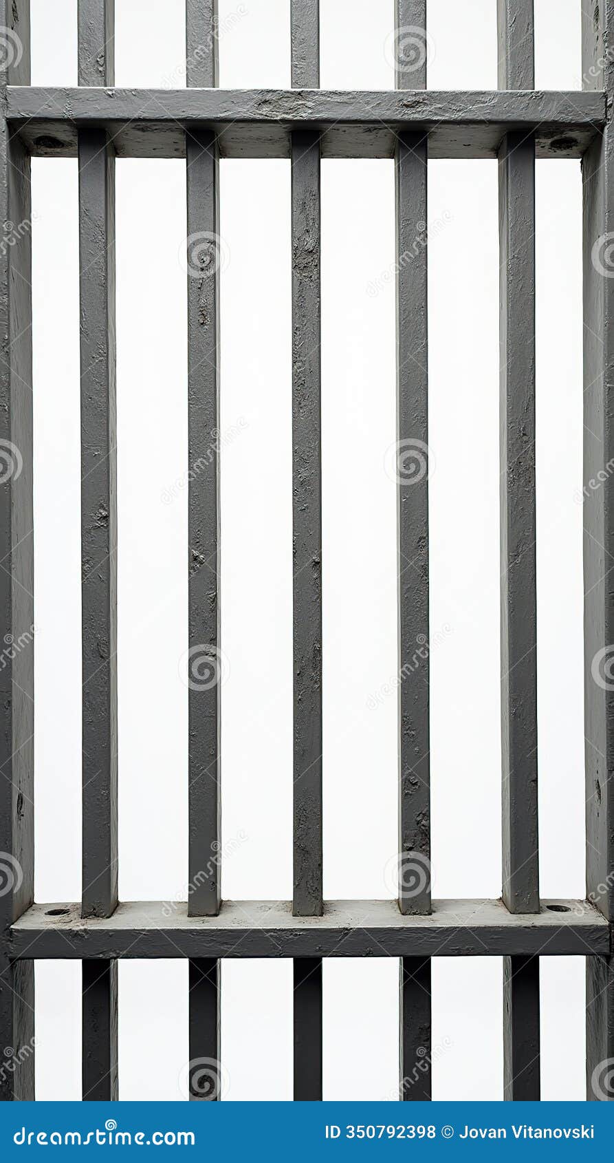 Realistic Jail Bars Isolated on White Background Image Stock ...