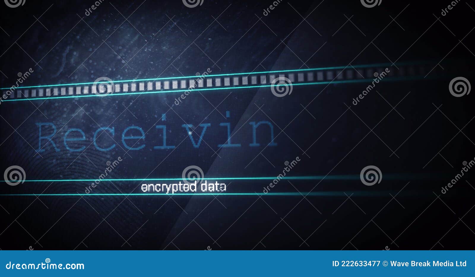 Image of Receiving Text Flickering Digital Interface on Screen Stock ...