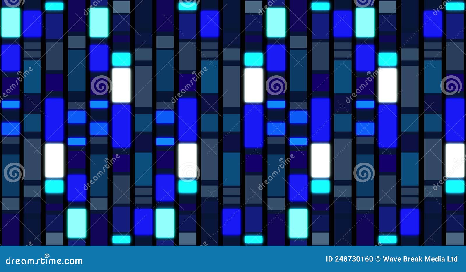 Image of Rectangles Changing Colours in Shades of Blue Stock ...