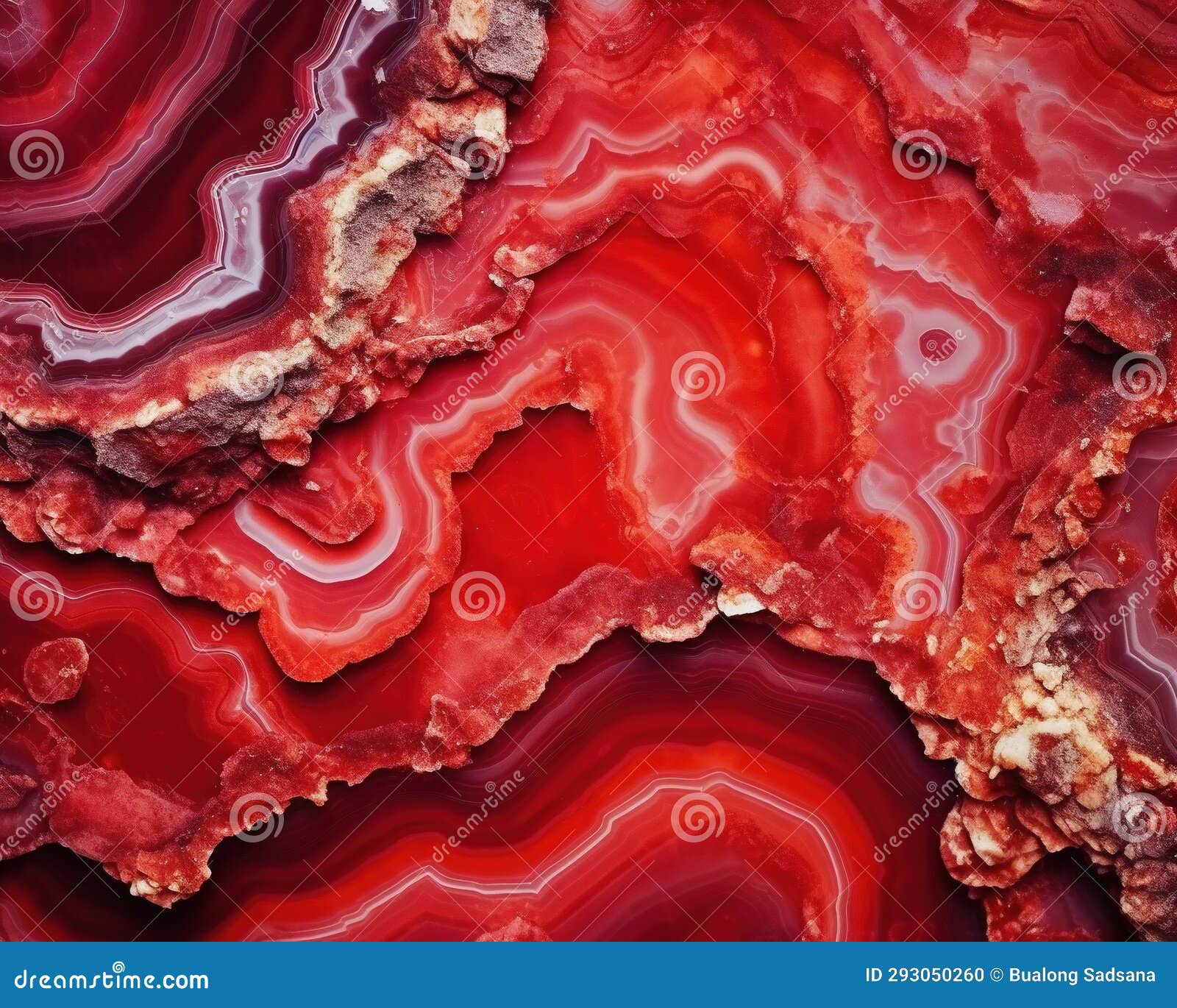 Red Geode Textures Backgrounds Are Gemstone Cross Section Cross Section ...