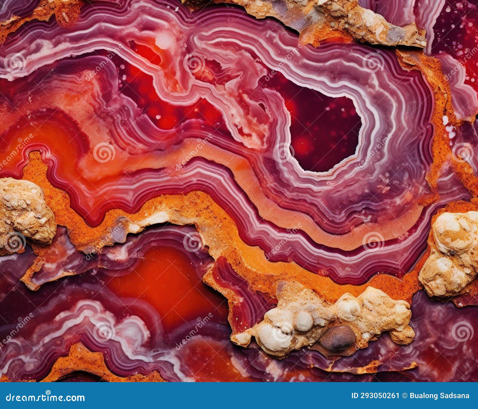 Red Geode Textures Backgrounds Are Gemstone Cross Section Cross Section ...