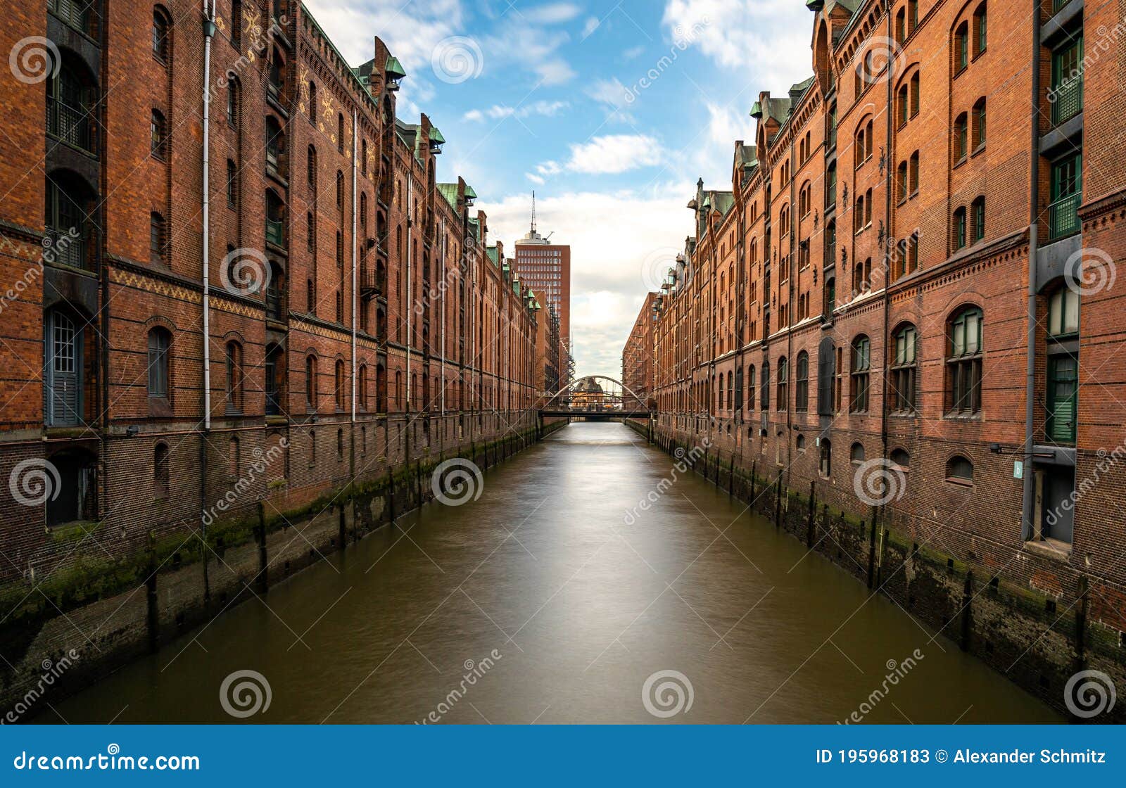 Image of Red Hamburg Warehouse District Buildings, Hamburg, Germany ...