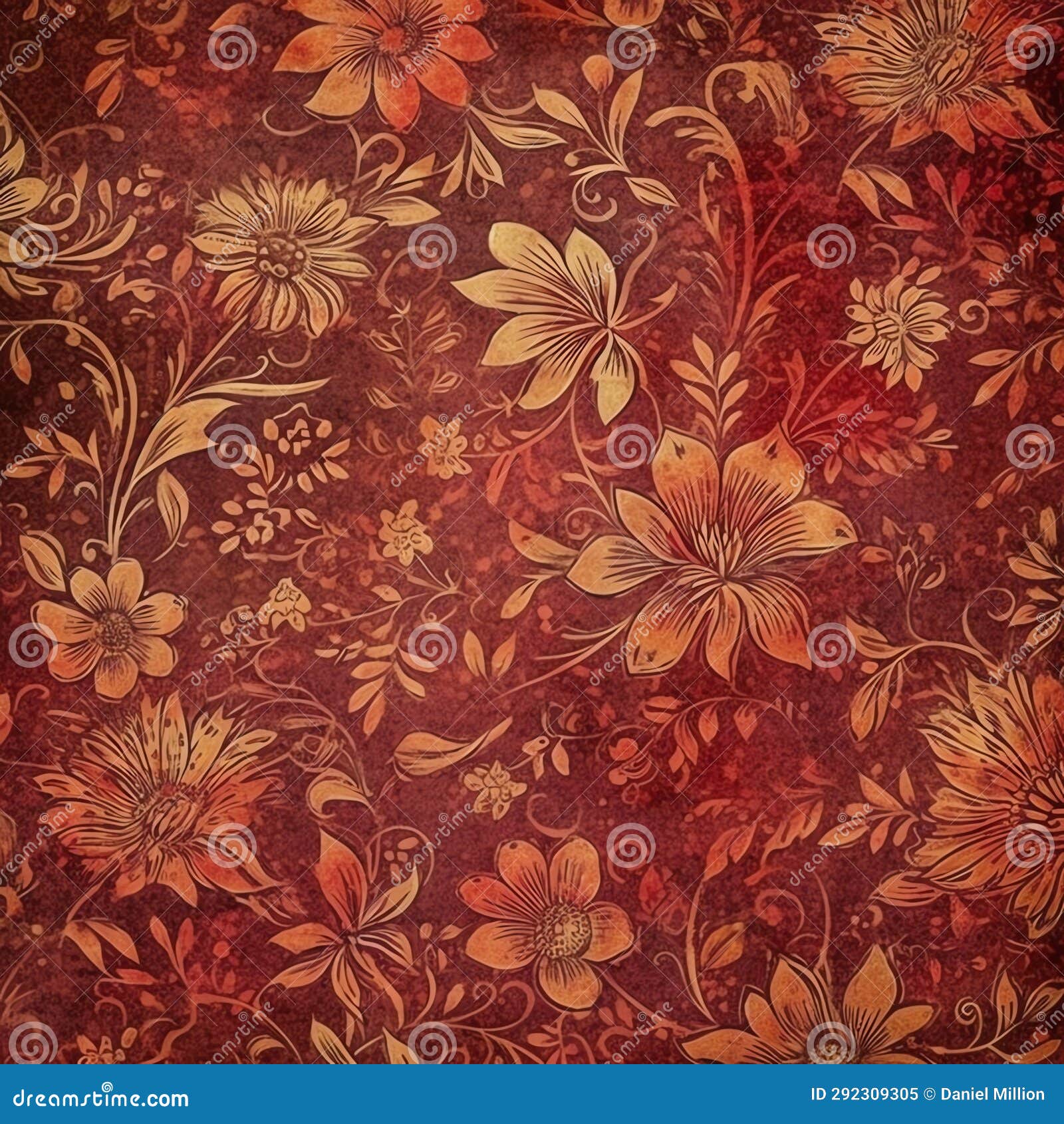 Red Old Paper, Vintage Digital Paper Stock Illustration - Illustration ...