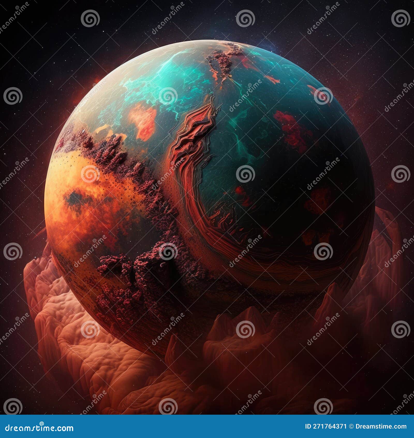 Image of the Red Planet, Mars, Distinctive in the Solar System by the ...
