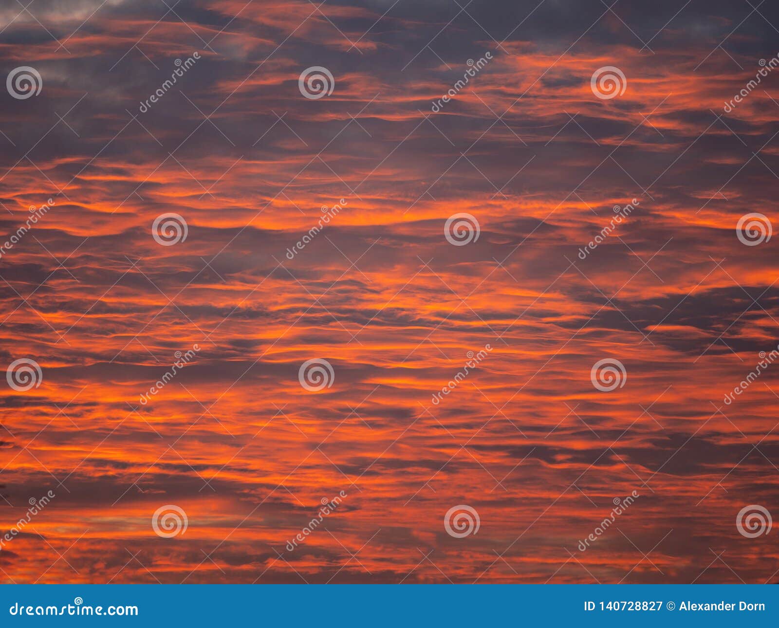 Image of Red Sunset Clouds. Background Stock Image - Image of cyan ...