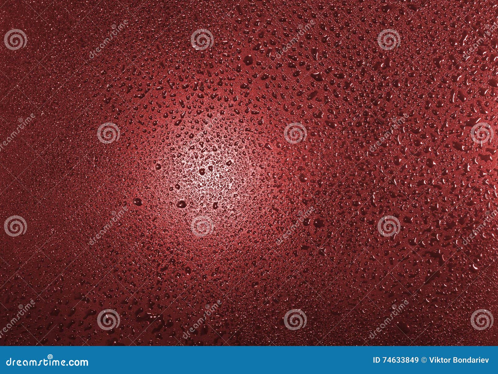 Image of Red Surface with Drops Close-up Stock Image - Image of ...