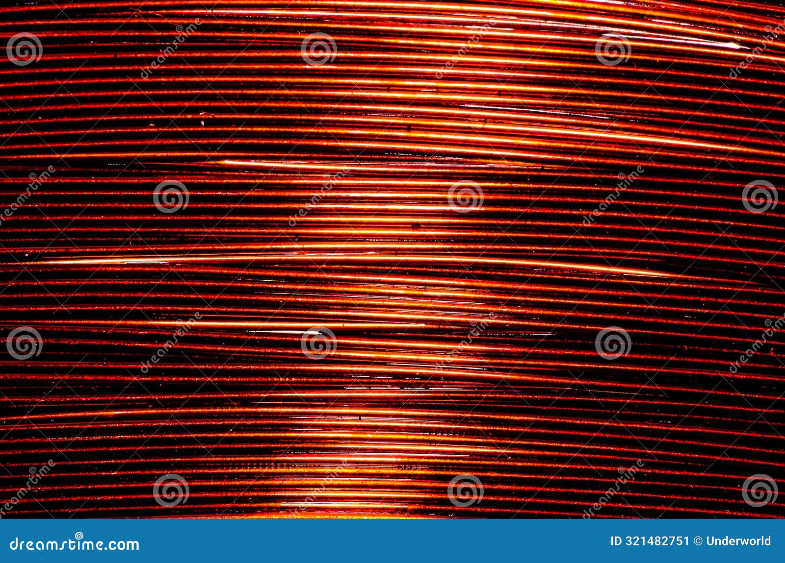 The Image is of a Red Wire with a Black Background Stock Image - Image ...