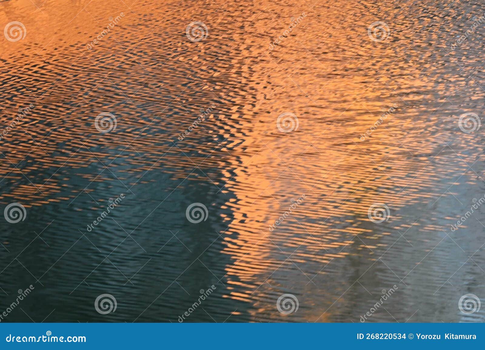 An Image of Reflections on the Surface of the Water. Stock Photo ...
