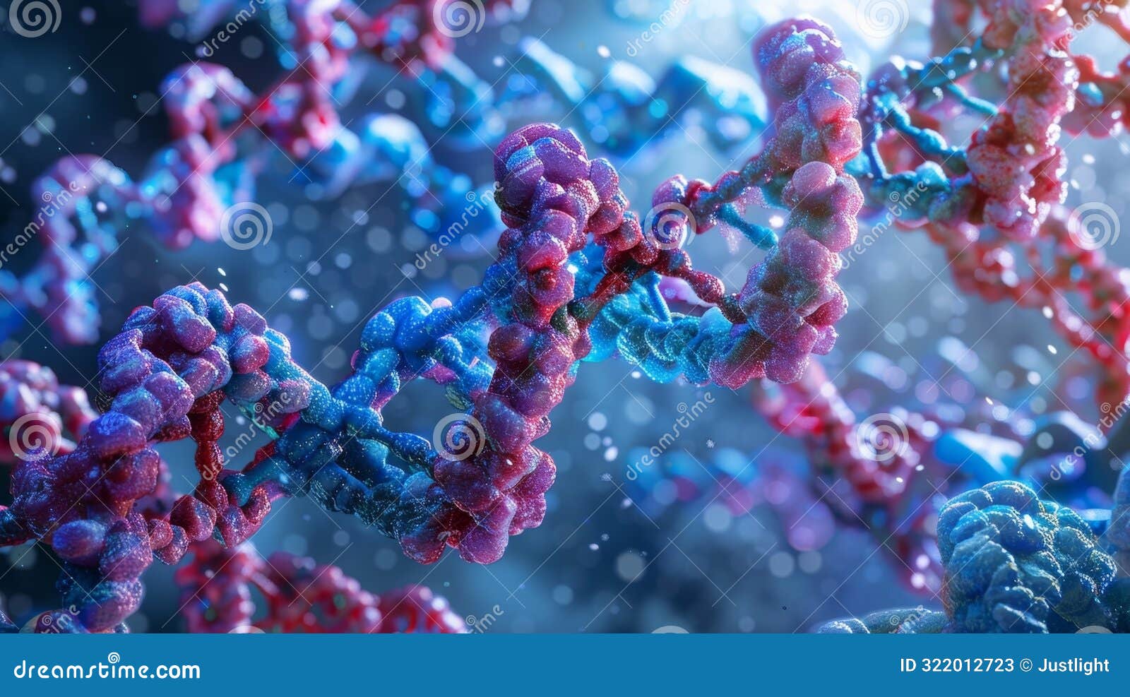 An Image of the Replication Process with RNA Primers Being Added To the ...