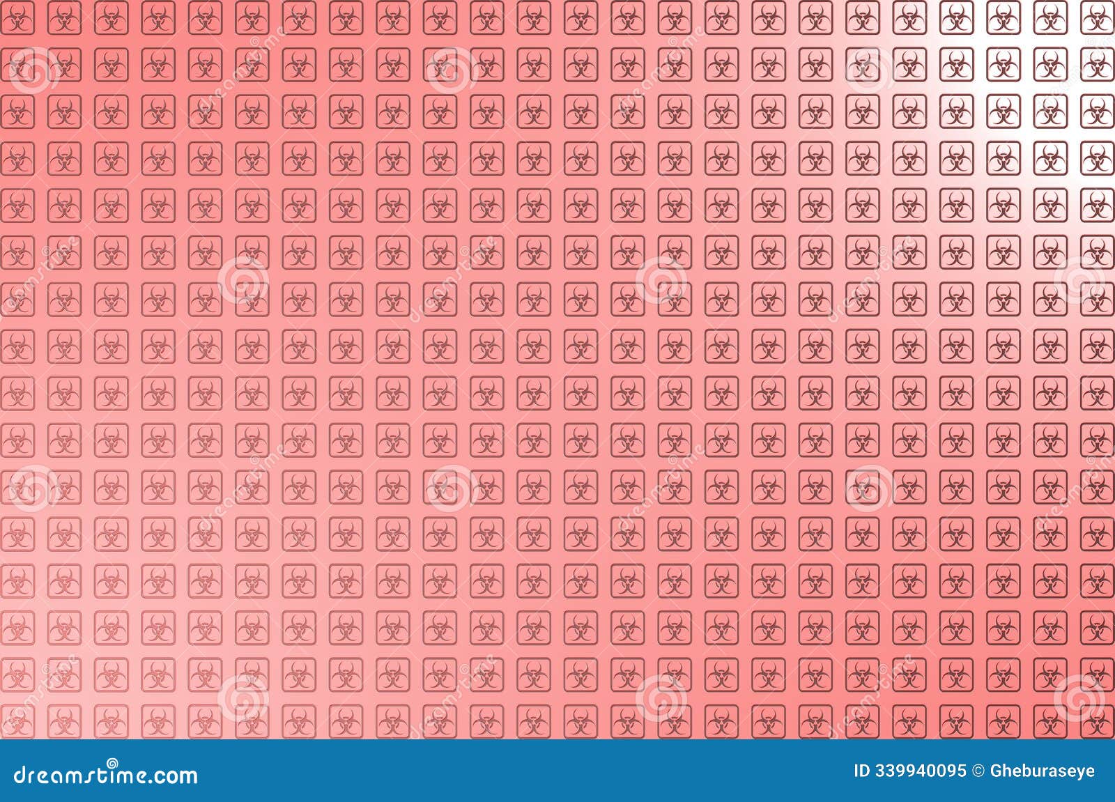 Texture with Biohazard Symbol in Square, Biological Contamination Risk ...