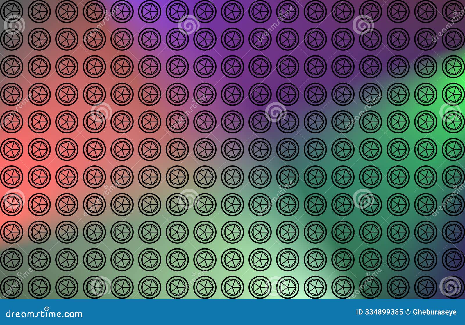 Texture with Geometric Shapes Overlapping in a Circle, Wallpaper Gaudy ...