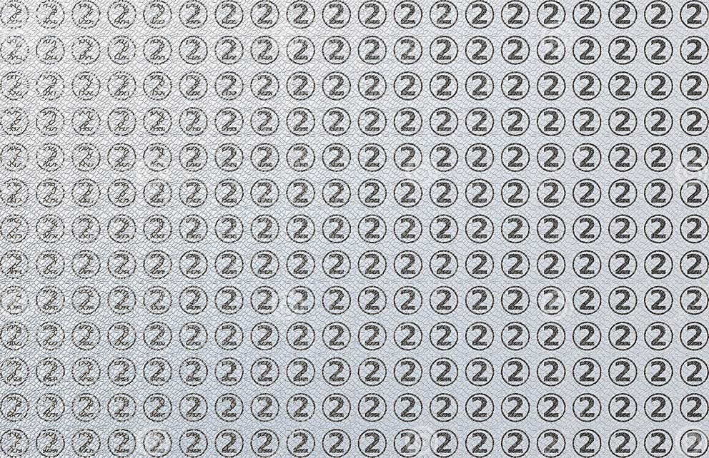 Texture with Number Two in Circle, Versatile Background, Broken Glass ...