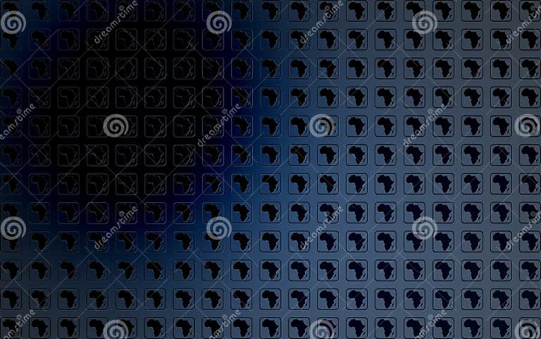 Texture with Africa in Square, Original and Versatile Background, Black ...