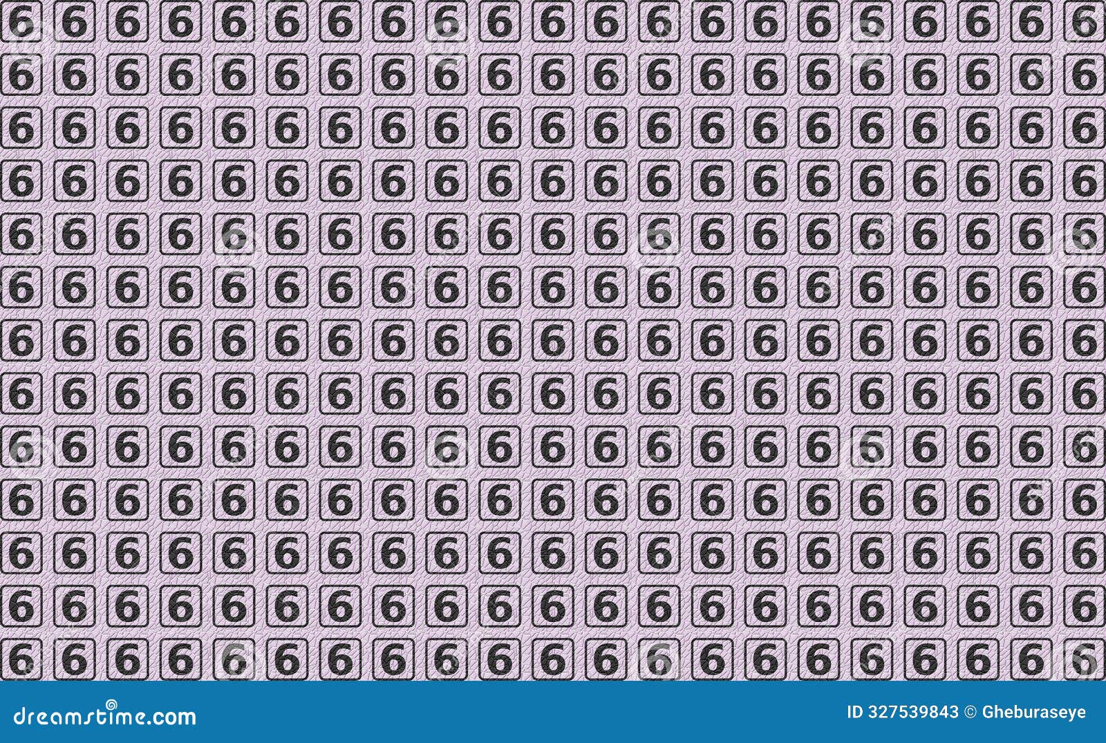 Texture with Number Six in Square, Background, Wallpaper, Shattered ...