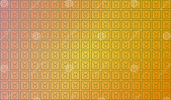 Texture with Taurus Symbol in Square, Showy Background, Fantasy Matte ...