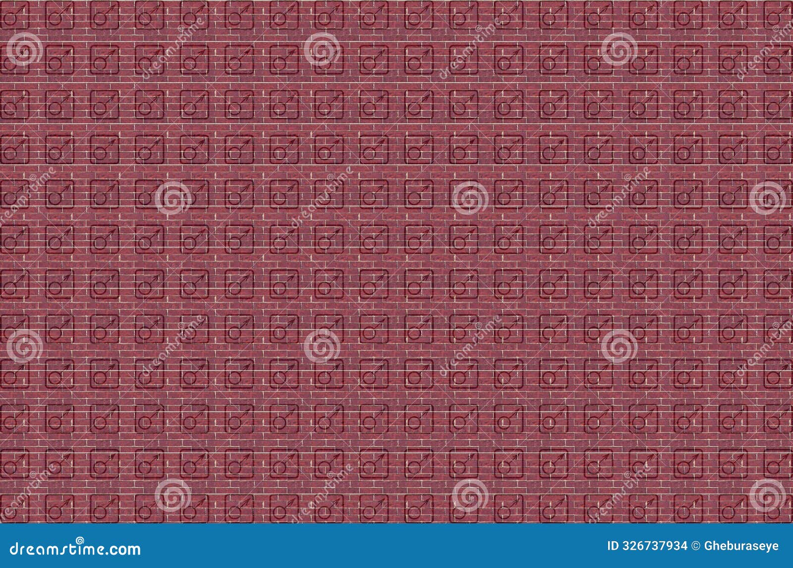 Texture With Symbol Of Planet Mars In Square, Fanciful Background, Red ...