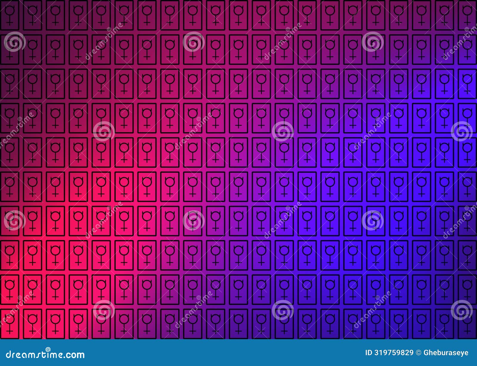 Texture with Mercury Planet Symbol in Rectangle, Showy Background ...