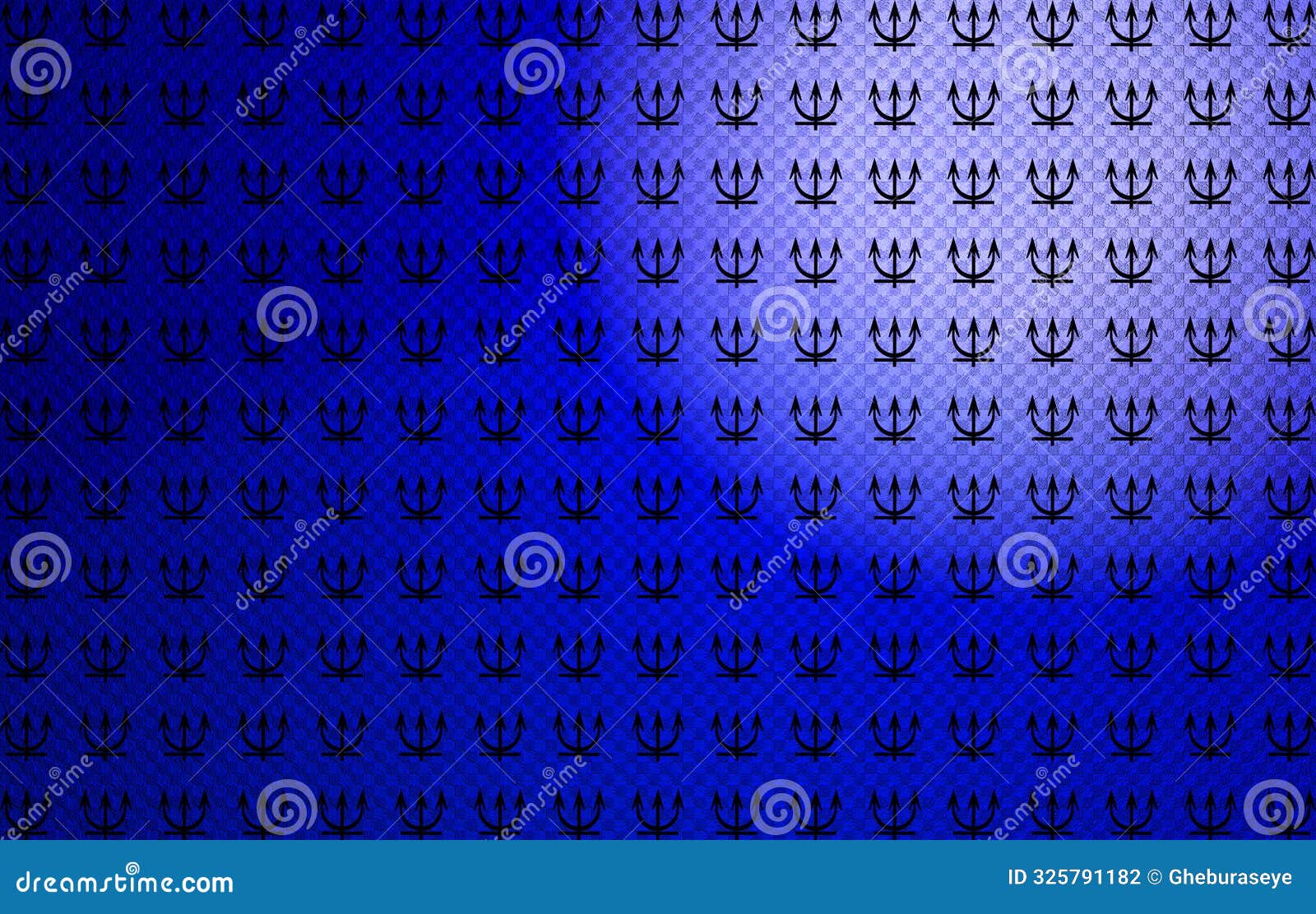 Texture with Neptune Planet Symbol, Eccentric Background, Blue Gradient ...