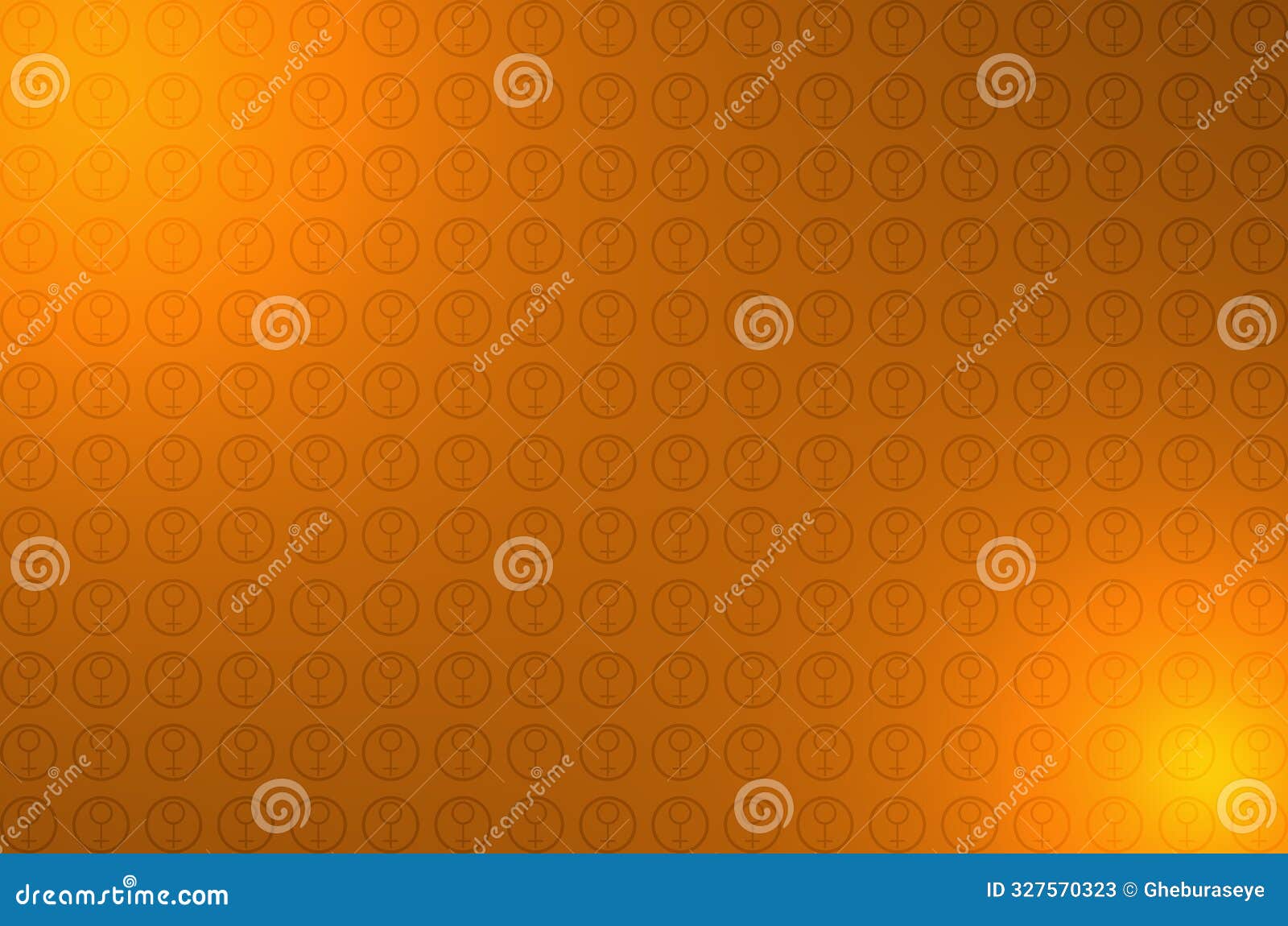 Texture with Symbol of Planet Venus in Circle, Gaudy Background ...