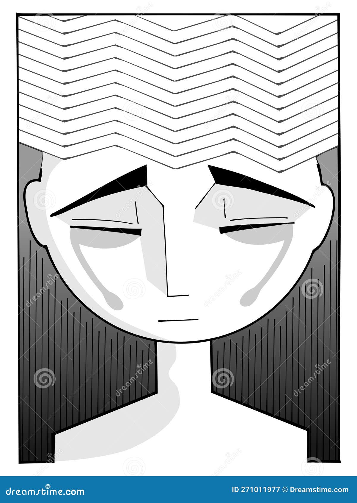 Depression, Conceptual Image, Art, Psychology, Isolated. Stock ...