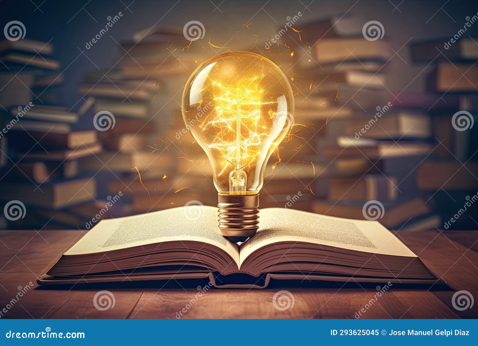 Image Representing Ideas and Knowledge and Intelligence. Generative AI ...