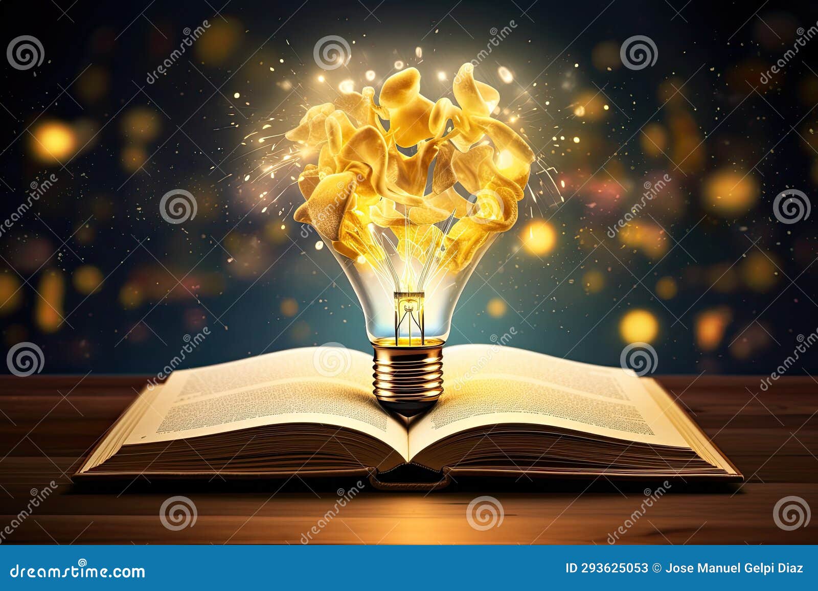 Image Representing Ideas and Knowledge and Intelligence. Generative AI ...